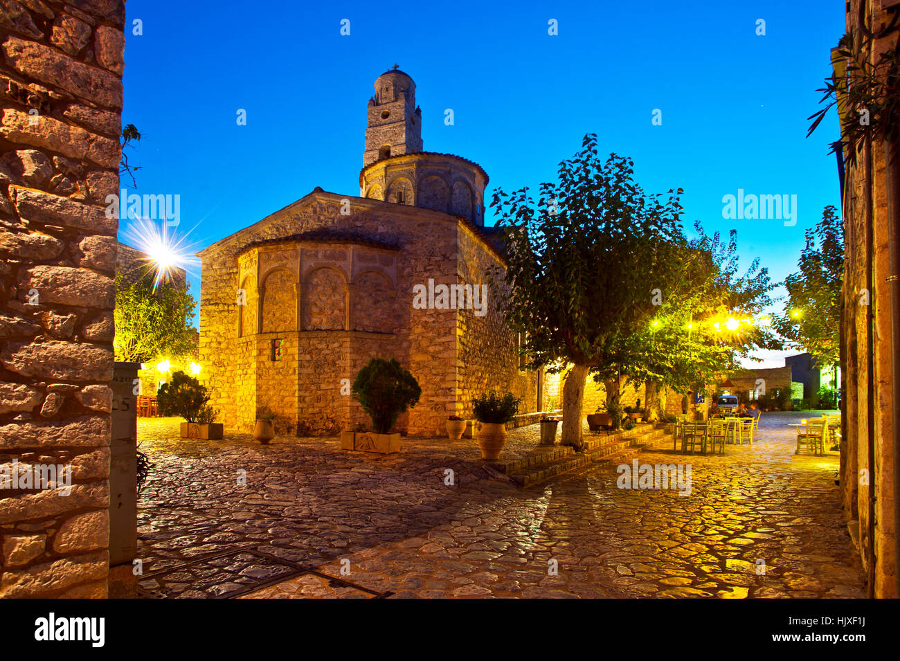 europe, greece, peloponnese, mani, areopoli, town Stock Photo - Alamy