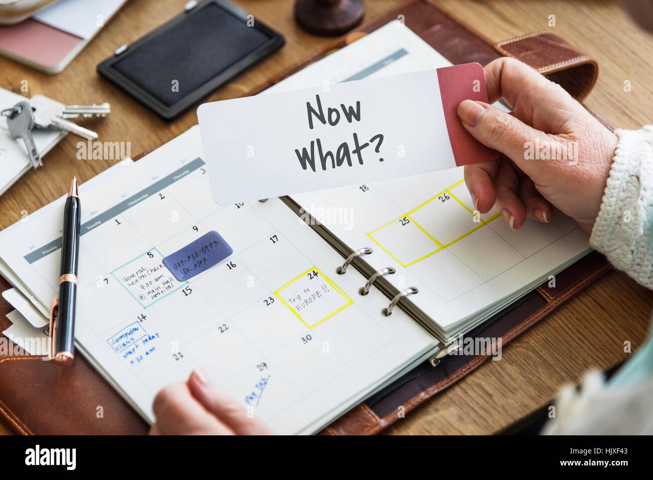 Now What Way to Go the Way Forward Ahead Concept Stock Photo - Alamy