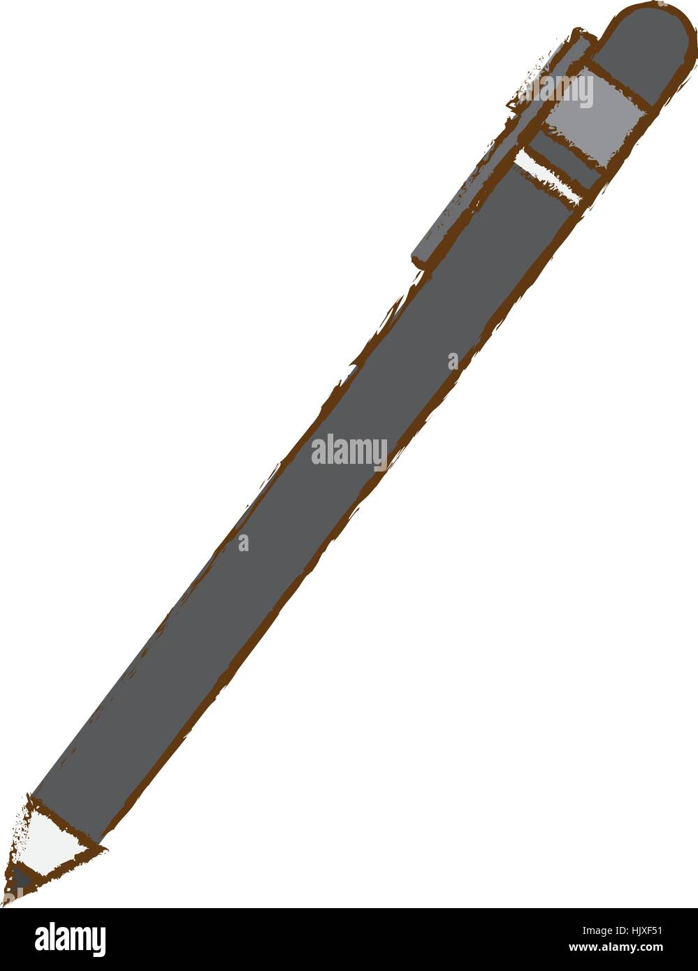 single pen icon image sketch vector illustration design Stock Vector ...