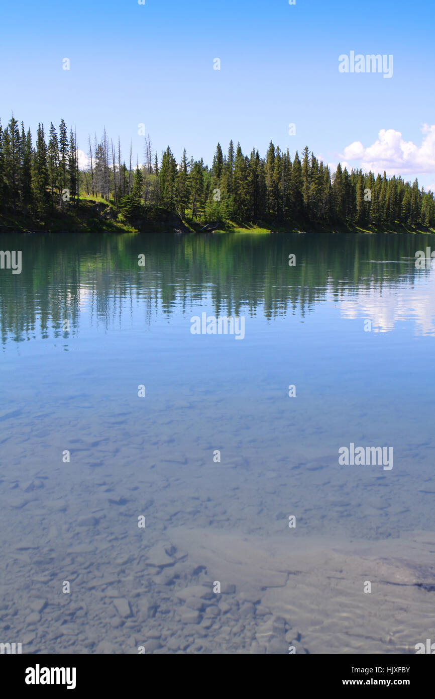 Calm Lake with Reflection Stock Photo - Alamy