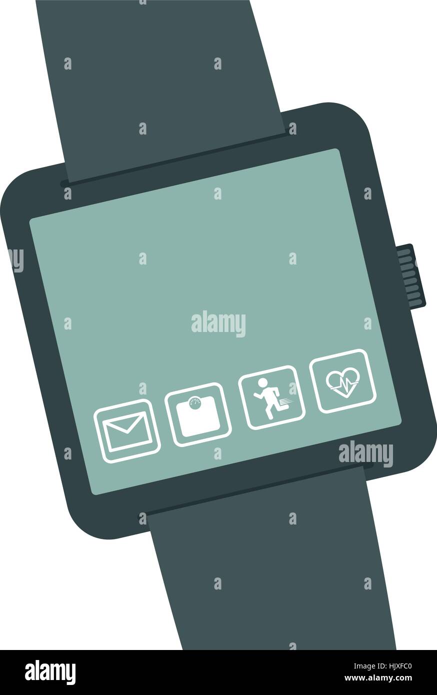smartwatch button thumbnail icon imagevector illustration design Stock ...