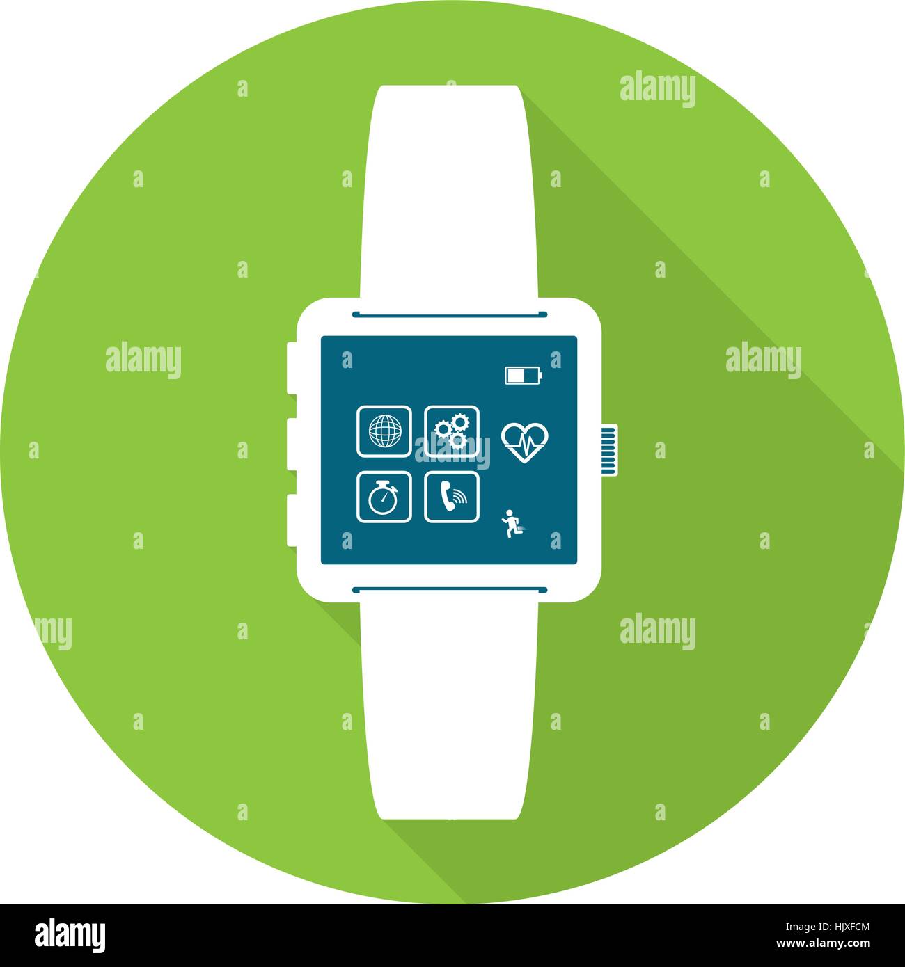 smartwatch button thumbnail icon imagevector illustration design Stock ...