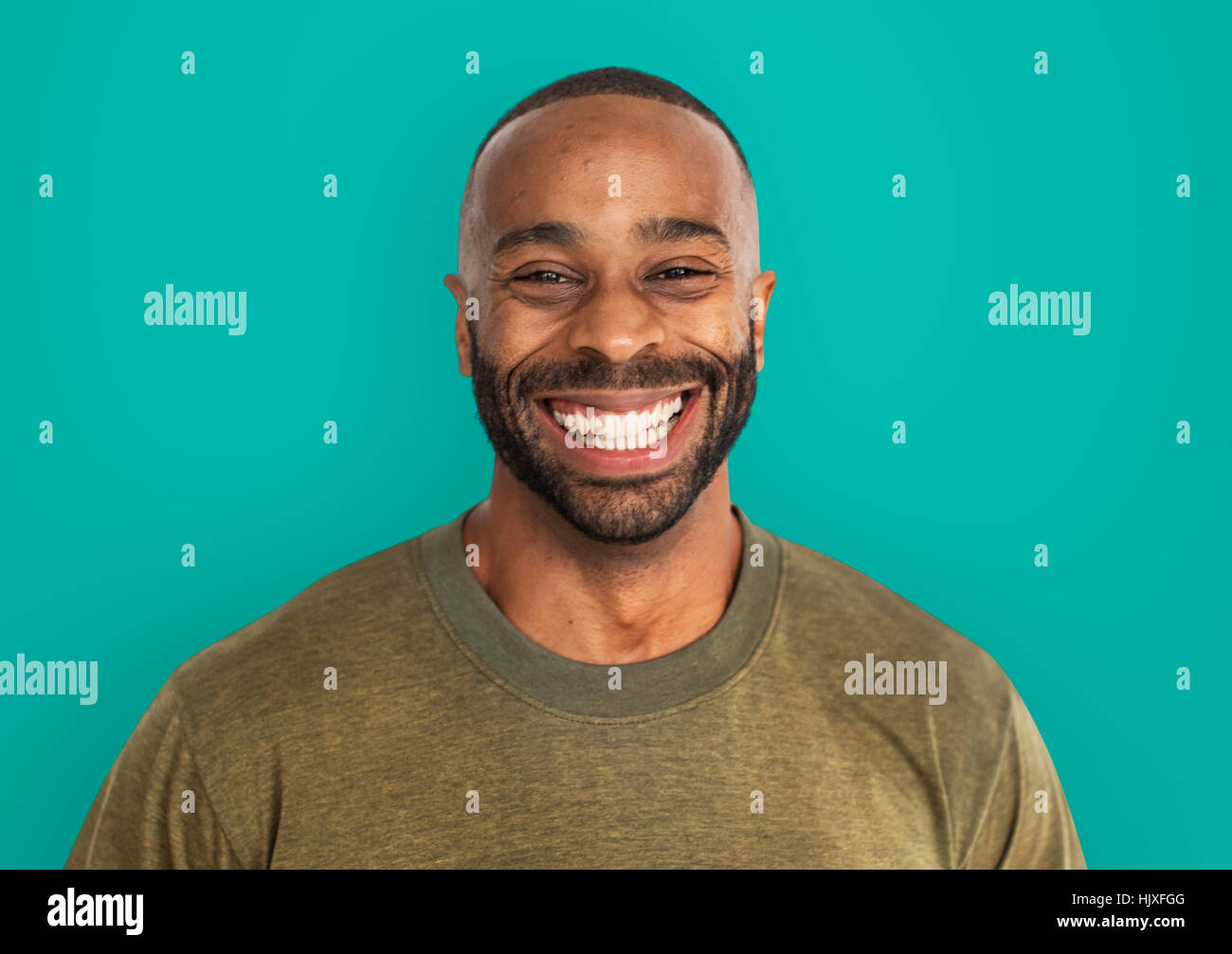 African Man Smiling Face Expression Concept Stock Photo - Alamy