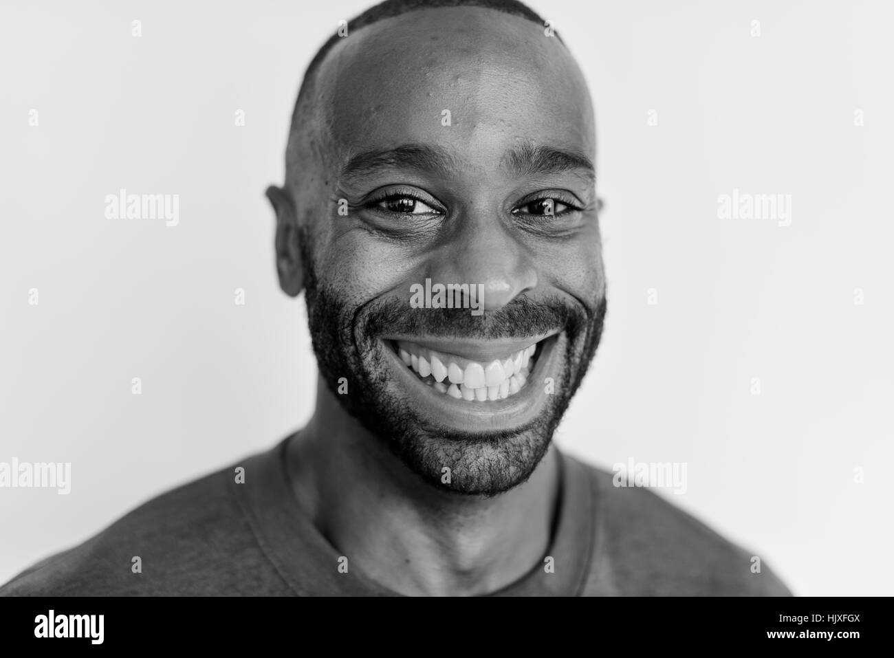 Adult african american man beard Black and White Stock Photos & Images ...