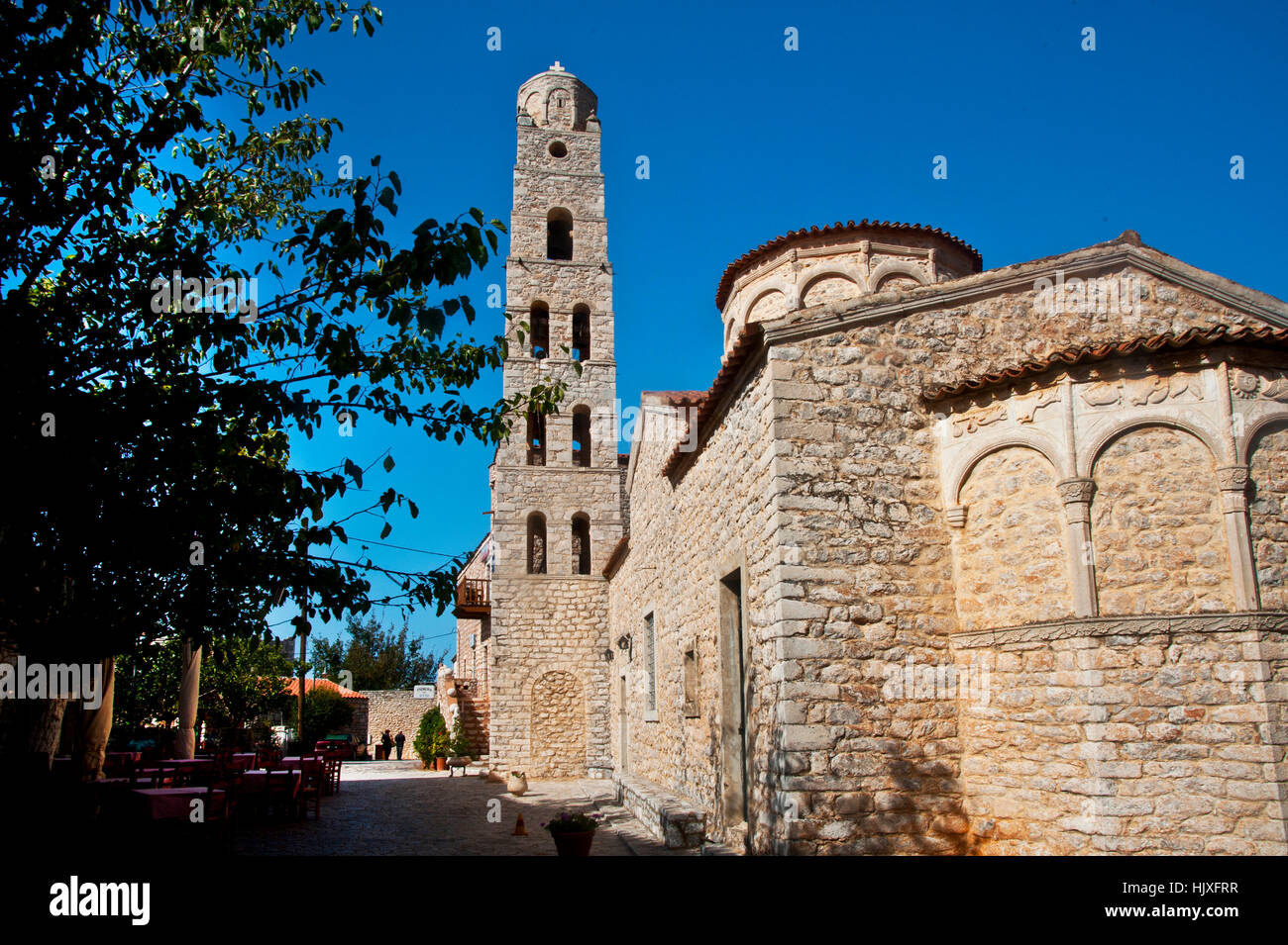 europe, greece, peloponnese, mani, areopoli, town Stock Photo - Alamy
