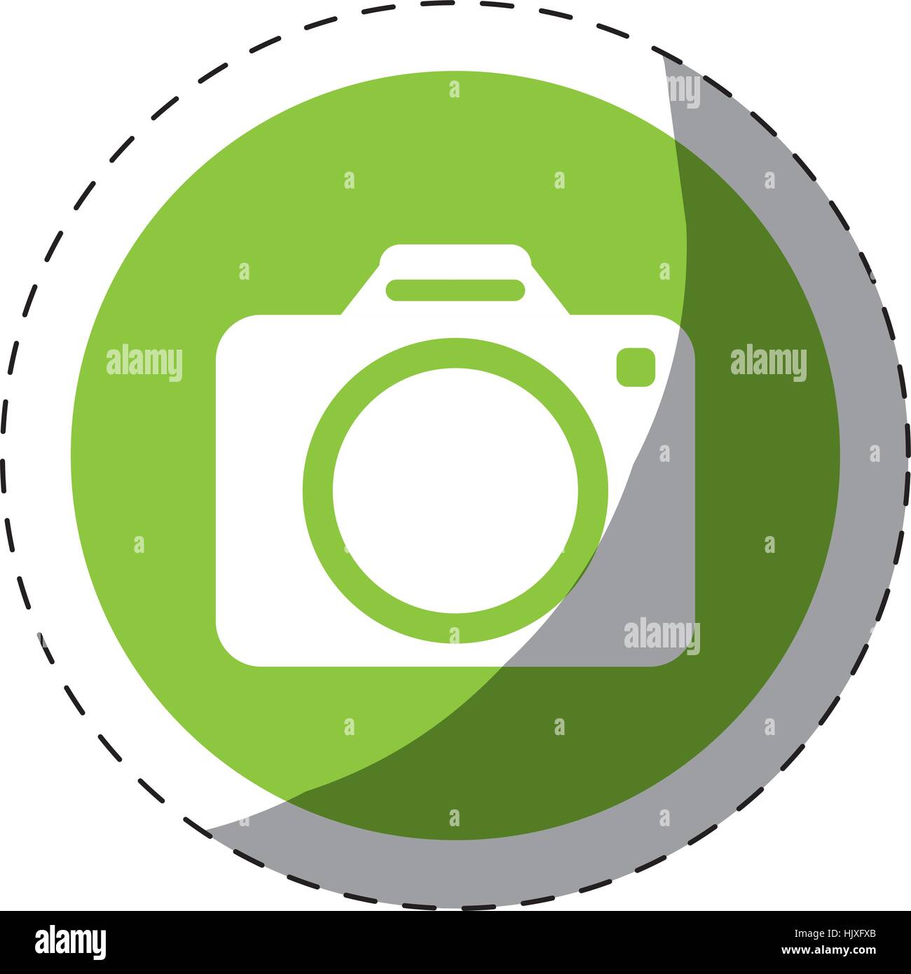 photographic camera button thumbnail icon image vector illustration ...