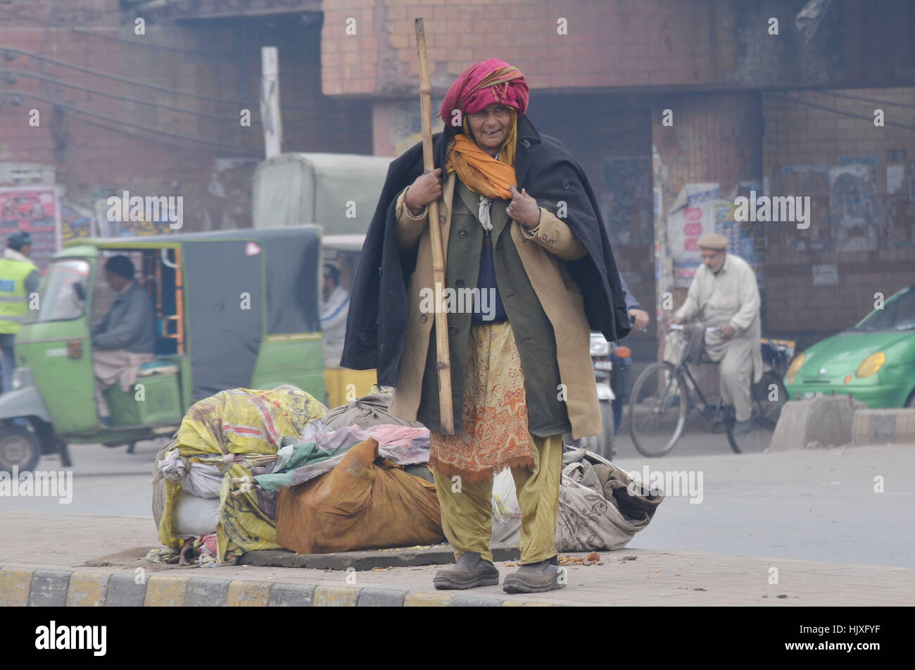 Lahore, Pakistan. 24th Jan, 2017. Pakistani people busy in their ...