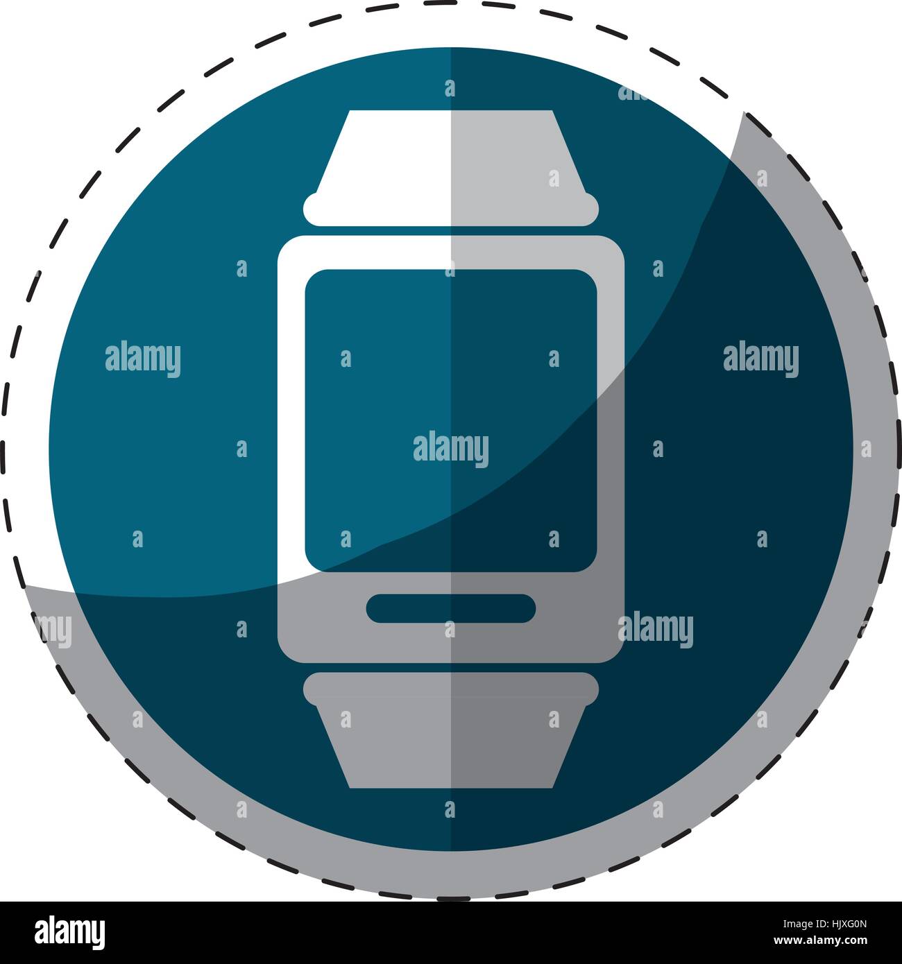 smartwatch button thumbnail icon imagevector illustration design Stock ...