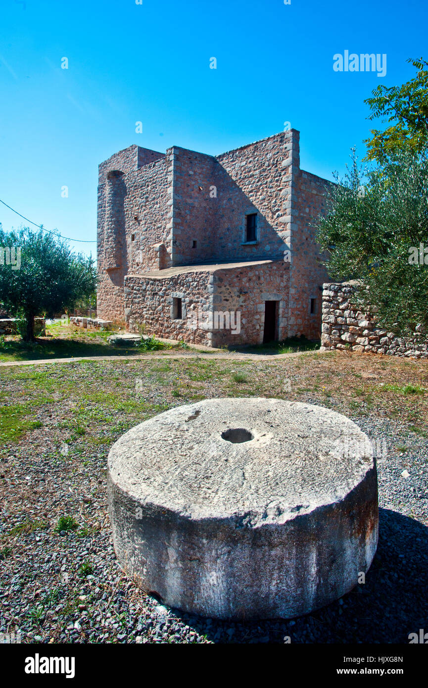 europe, greece, peloponnese, mani, areopoli, town Stock Photo - Alamy