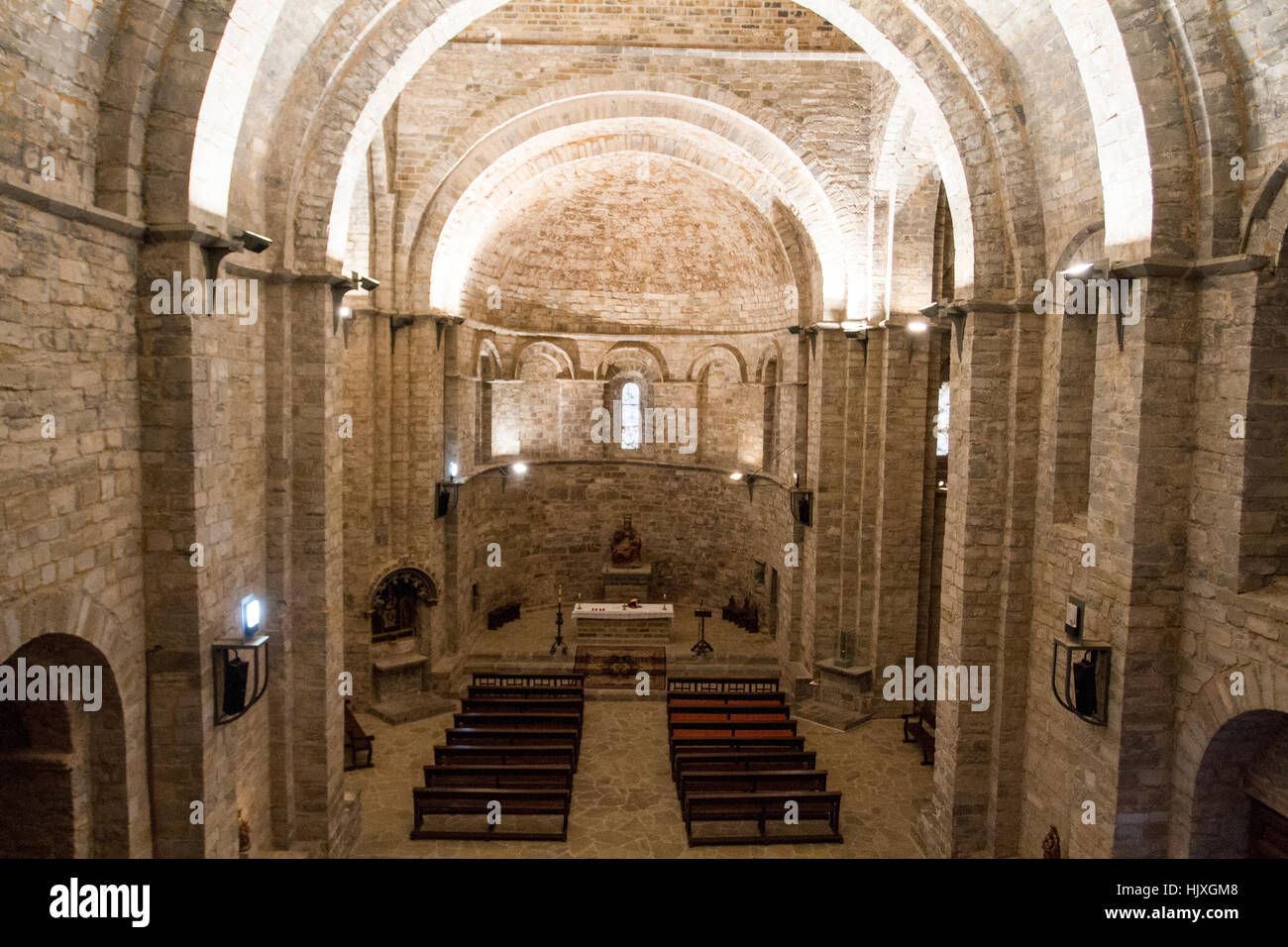 San Pedro monastery, Siresa village, Huesca province, Aragon, Spain ...