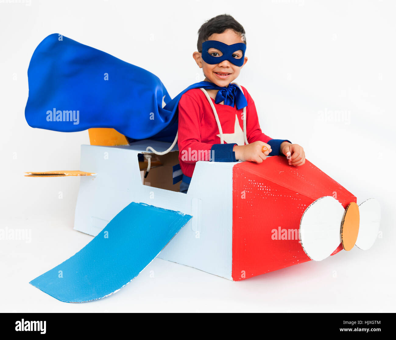 Superhero Kid Bold Brave Female Idol Concept Stock Photo - Alamy