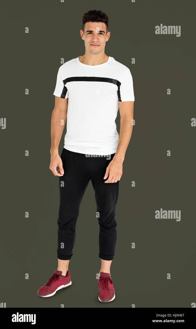 Man Studio Shoot Full Body Concept Stock Photo - Alamy