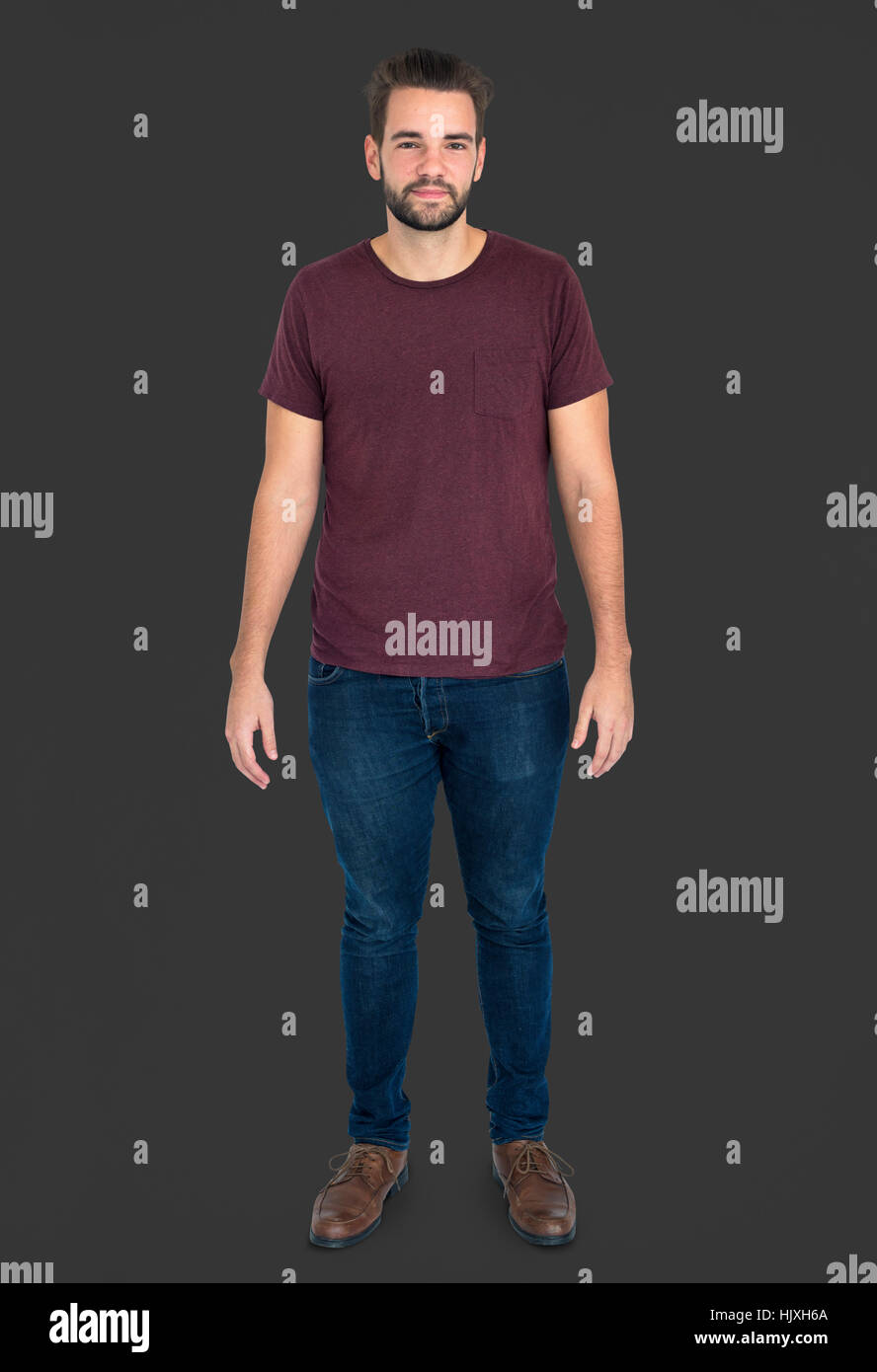 Man Studio Shoot Full Body Concept Stock Photo - Alamy