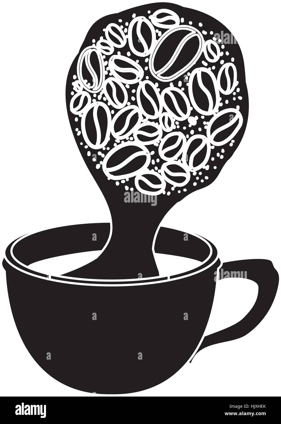 Beverage coffee related icons hi-res stock photography and images - Alamy