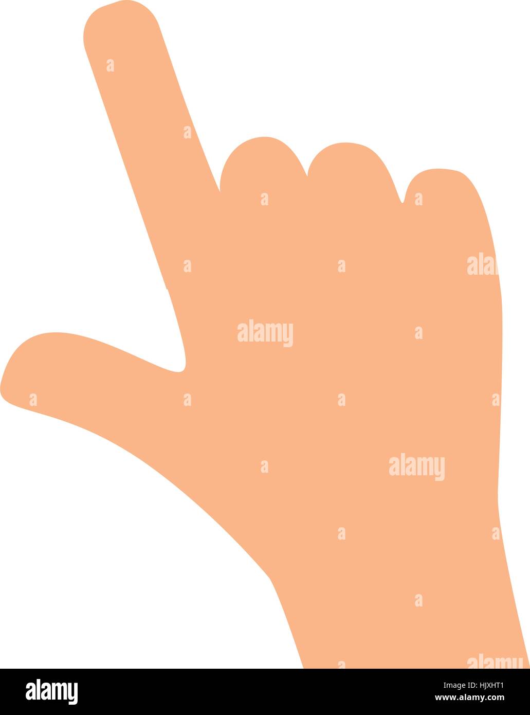 Hand touching something icon vector illustration graphic design Stock ...
