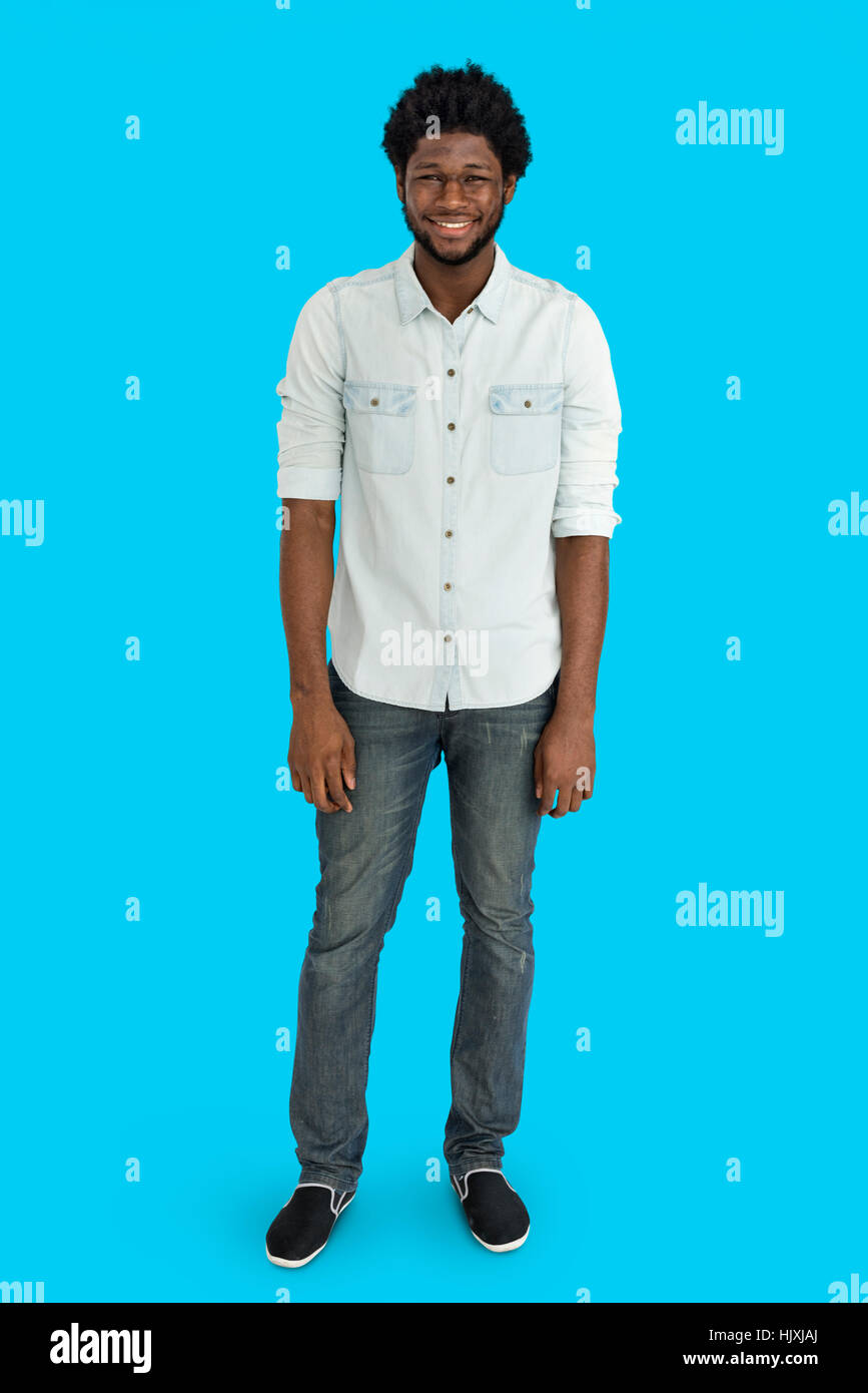 People Man Full Body Studio Shoot Concept Stock Photo - Alamy