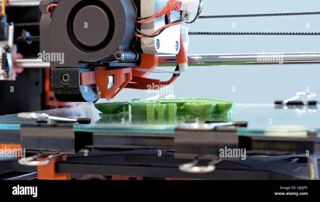 Three dimensional plastic 3d printer Stock Photo - Alamy