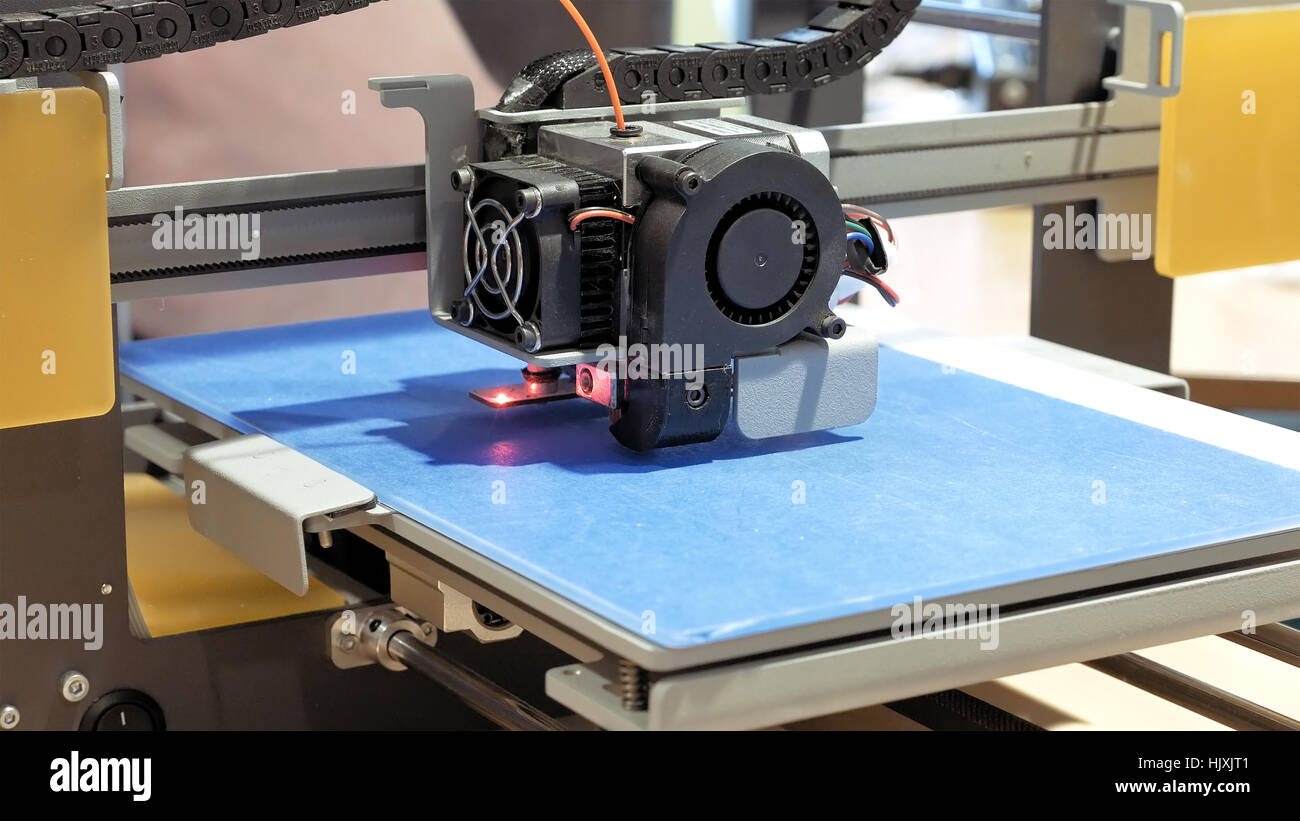 Three dimensional plastic 3d printer Stock Photo - Alamy