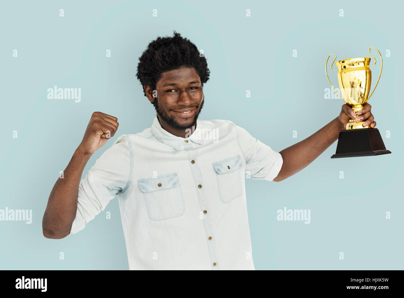 African man won prize hi-res stock photography and images - Alamy