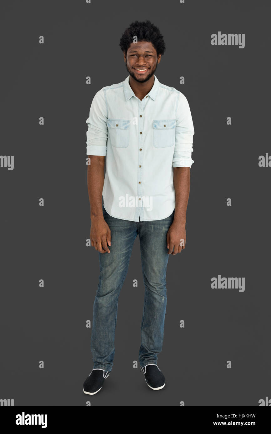 People Man Full Body Studio Shoot Concept Stock Photo - Alamy