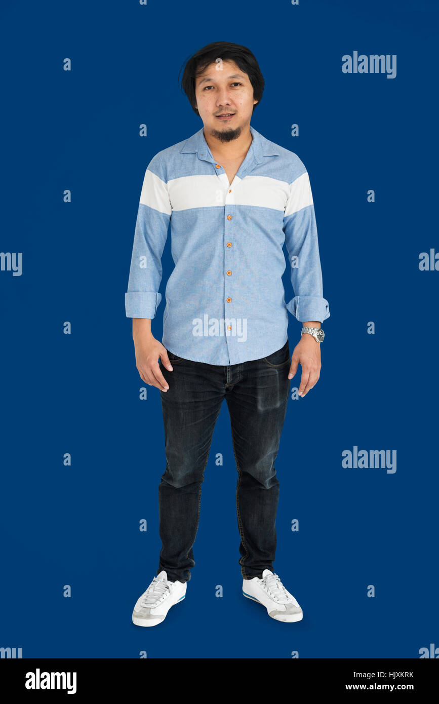 People Man Full Body Studio Shoot Concept Stock Photo - Alamy