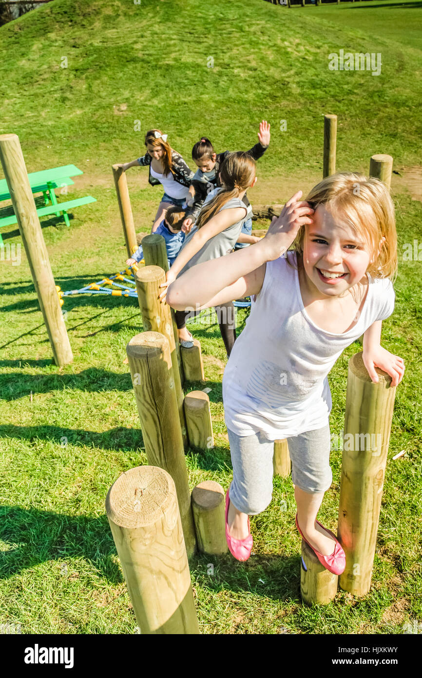 Children's safe play areas Stock Photo - Alamy
