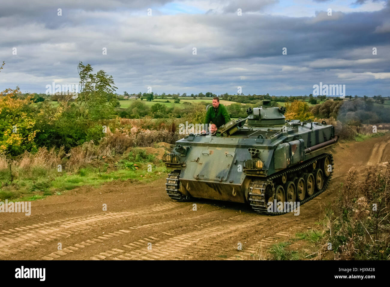 Tank crushing car hi-res stock photography and images - Alamy