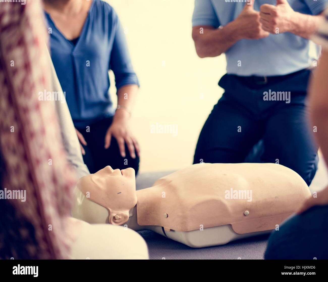 CPR First Aid Training Concept Stock Photo - Alamy