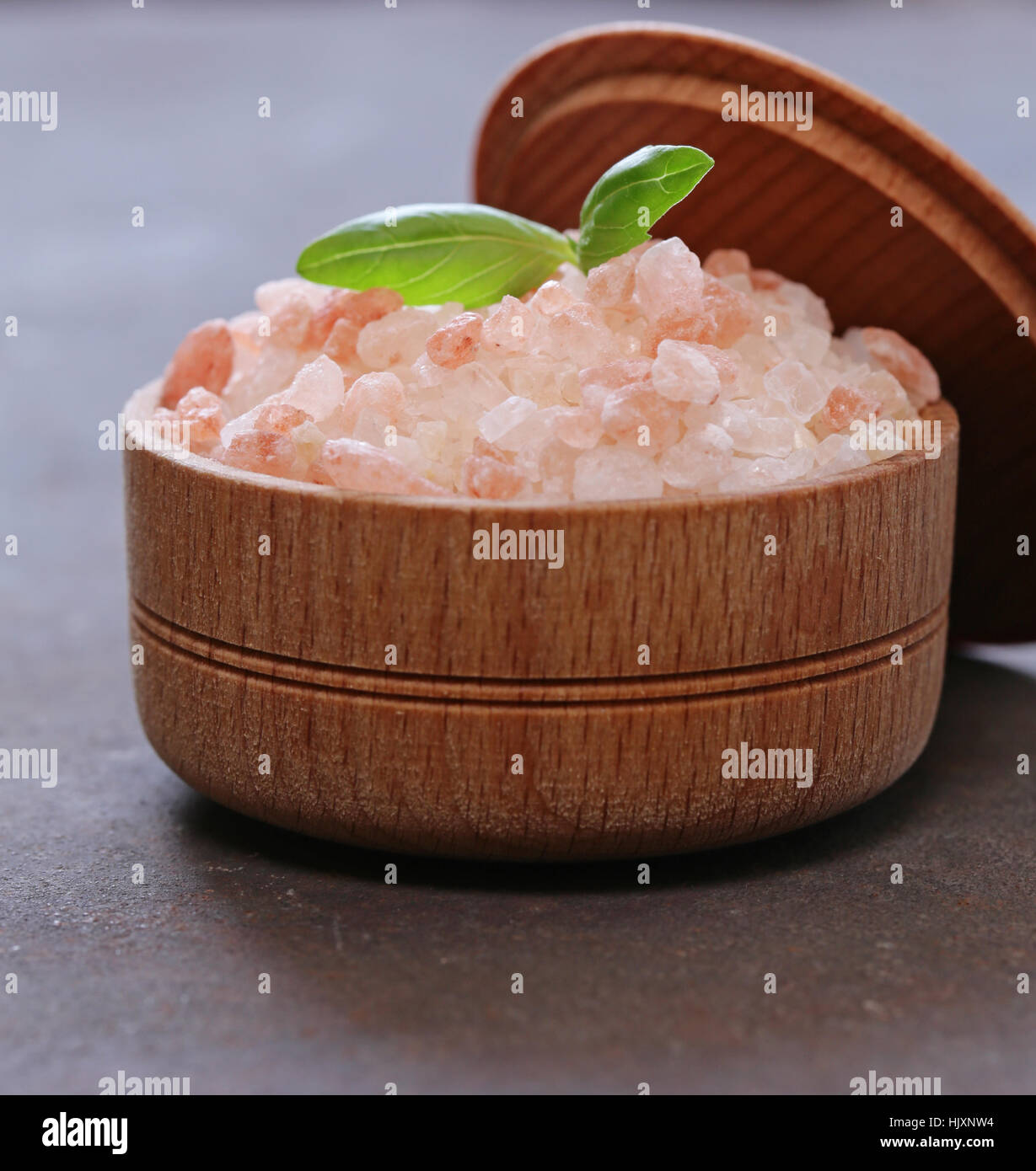 Pink Hawaiian salt on the table Stock Photo - Alamy