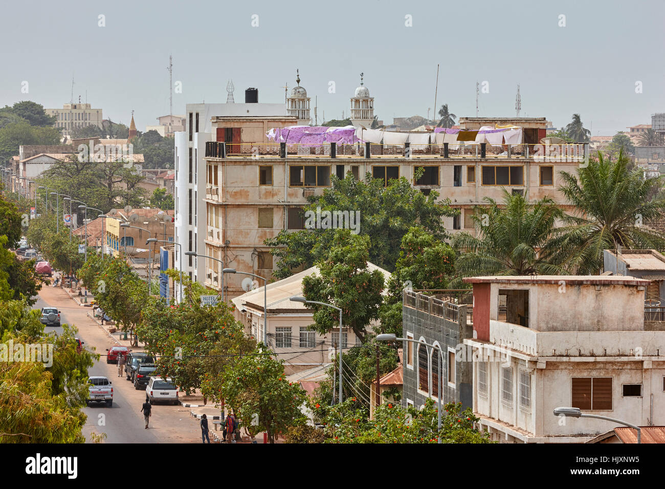 Independence Drive, Banjul, Gambia Stock Photo - Alamy