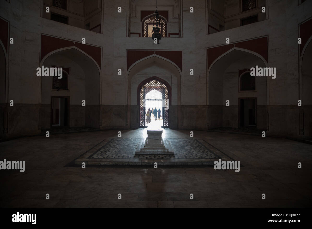 The interior of Humayun's Tomb in New Delhi, India, the tomb of the ...