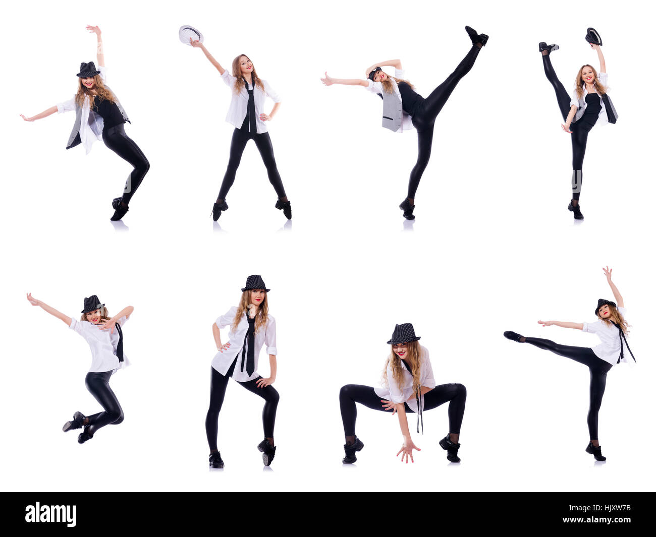 Woman dancer dancing modern dances Stock Photo - Alamy
