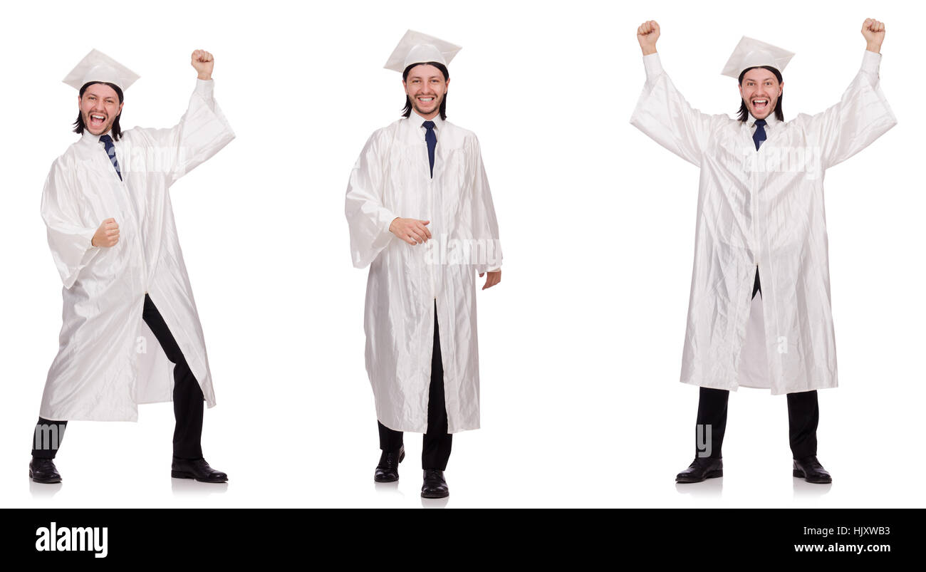 Young man ready for university graduation Stock Photo - Alamy