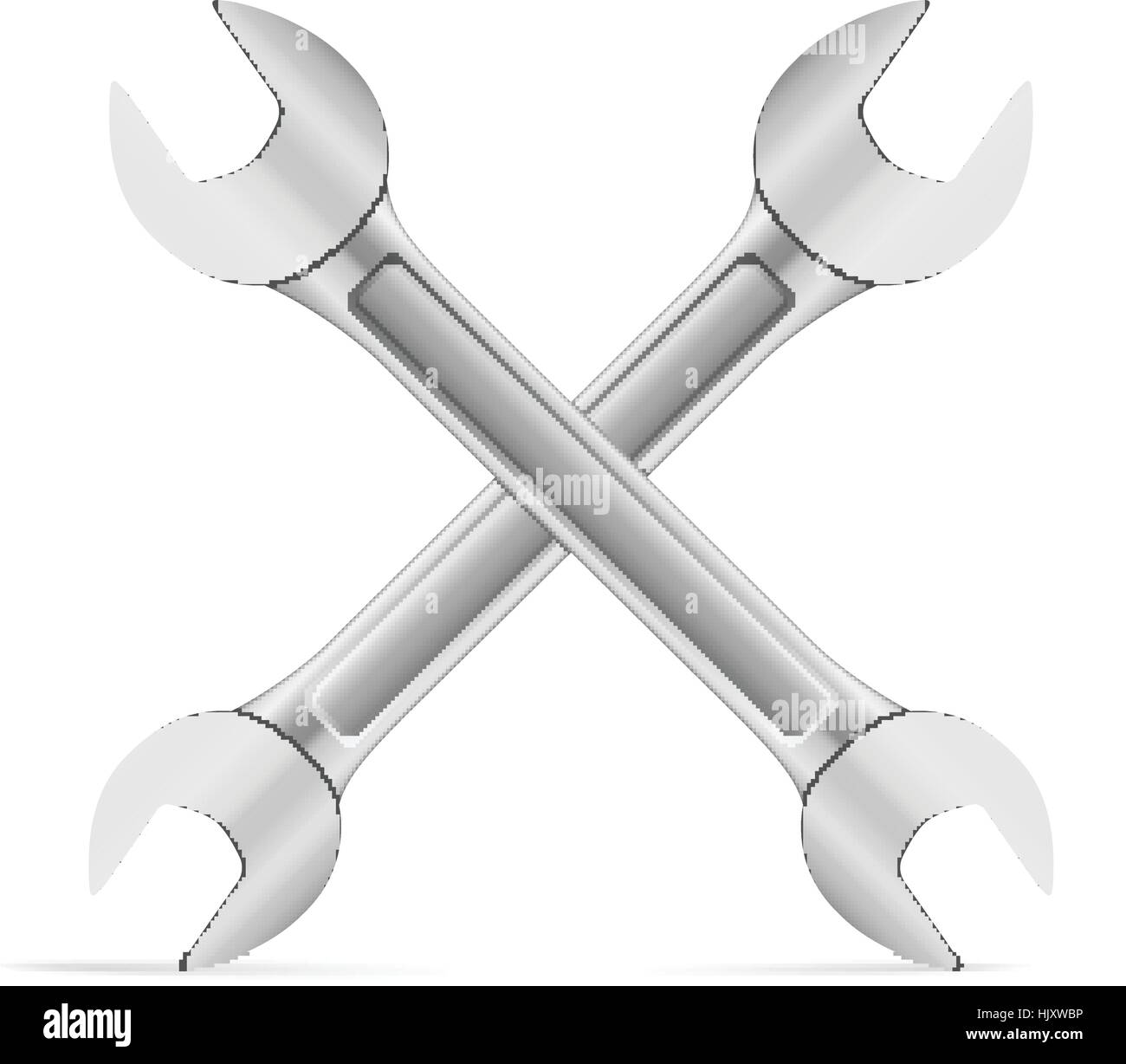 Wrench on a white background Stock Vector Image & Art - Alamy