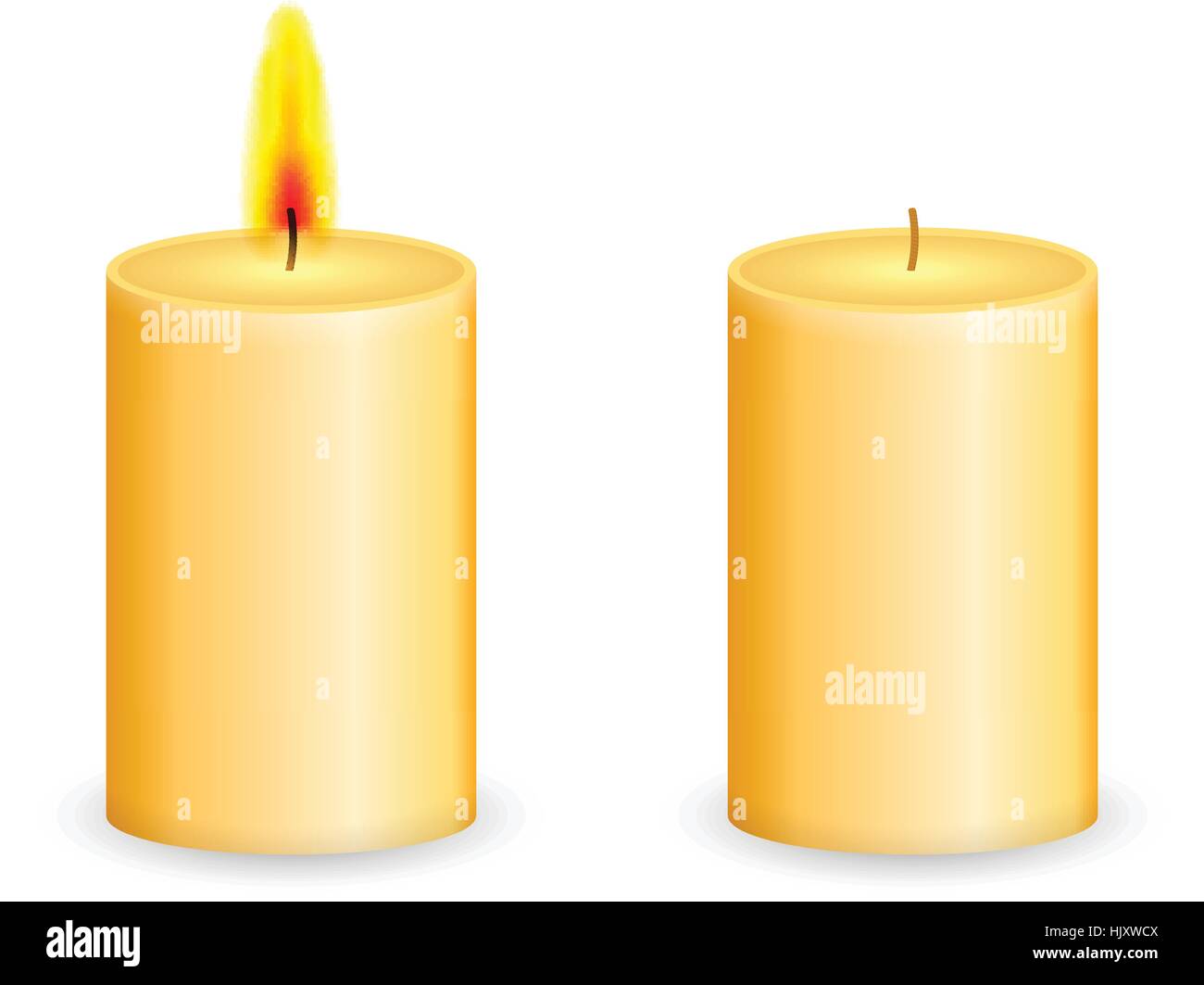 Red candle flame vector Cut Out Stock Images & Pictures - Alamy