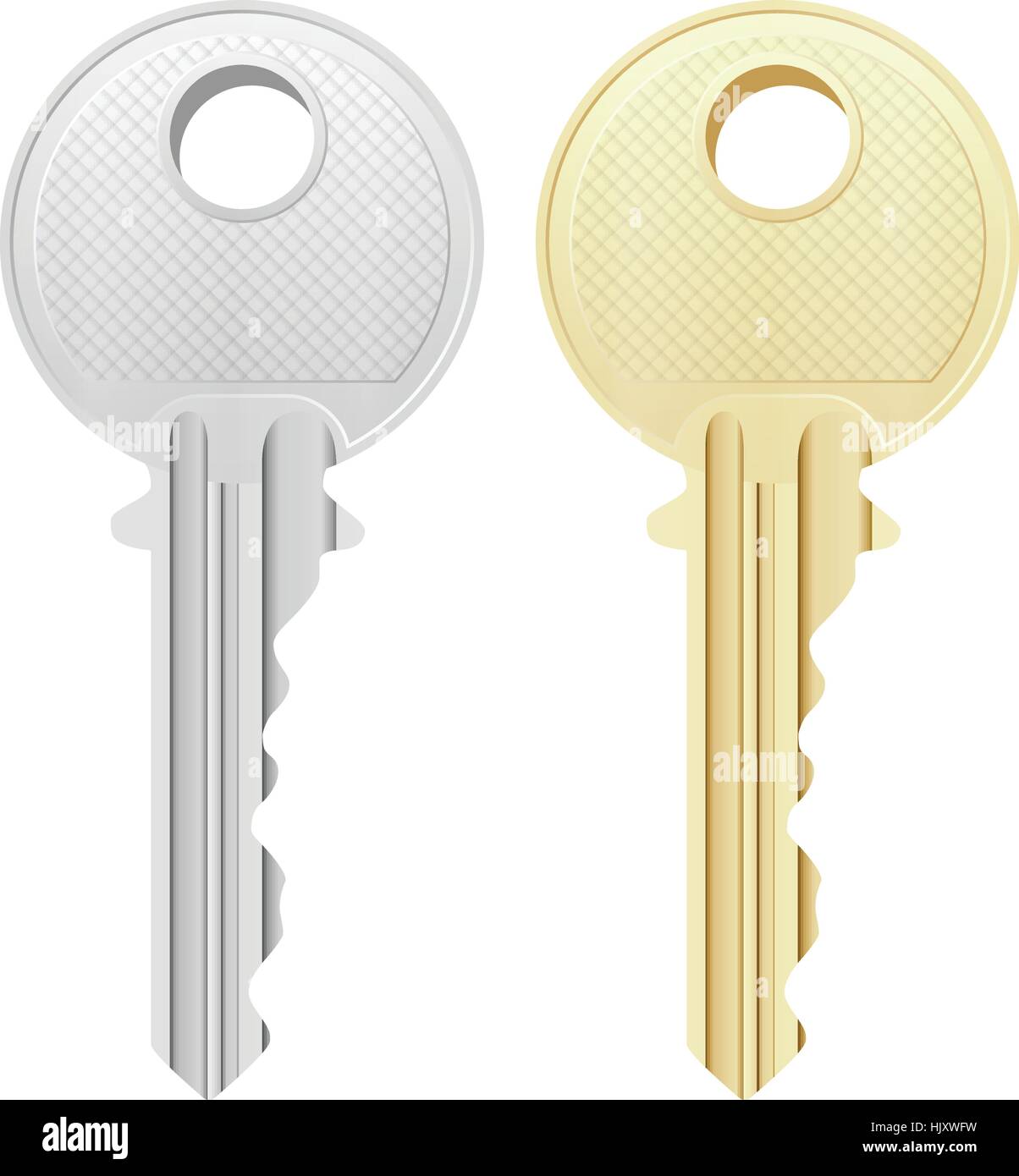 Key on a white background Stock Vector Image & Art - Alamy
