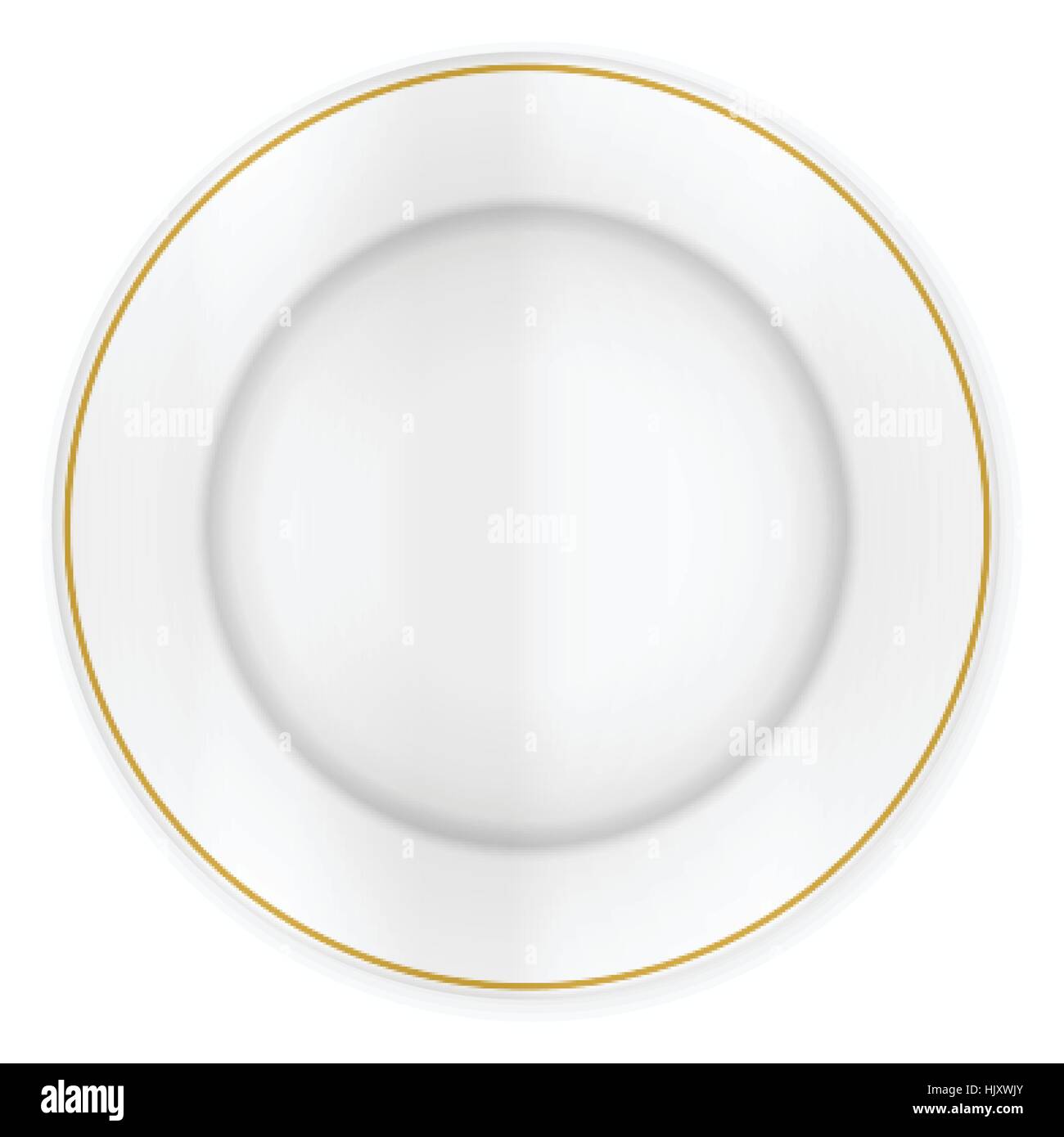 White empty dish on Stock Vector Images - Alamy
