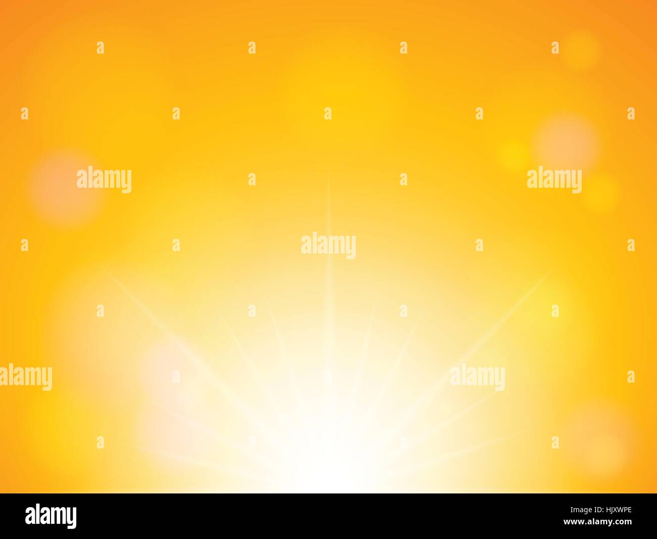 Sunbeam on a orange sky. Vector illustration Stock Vector Image & Art ...