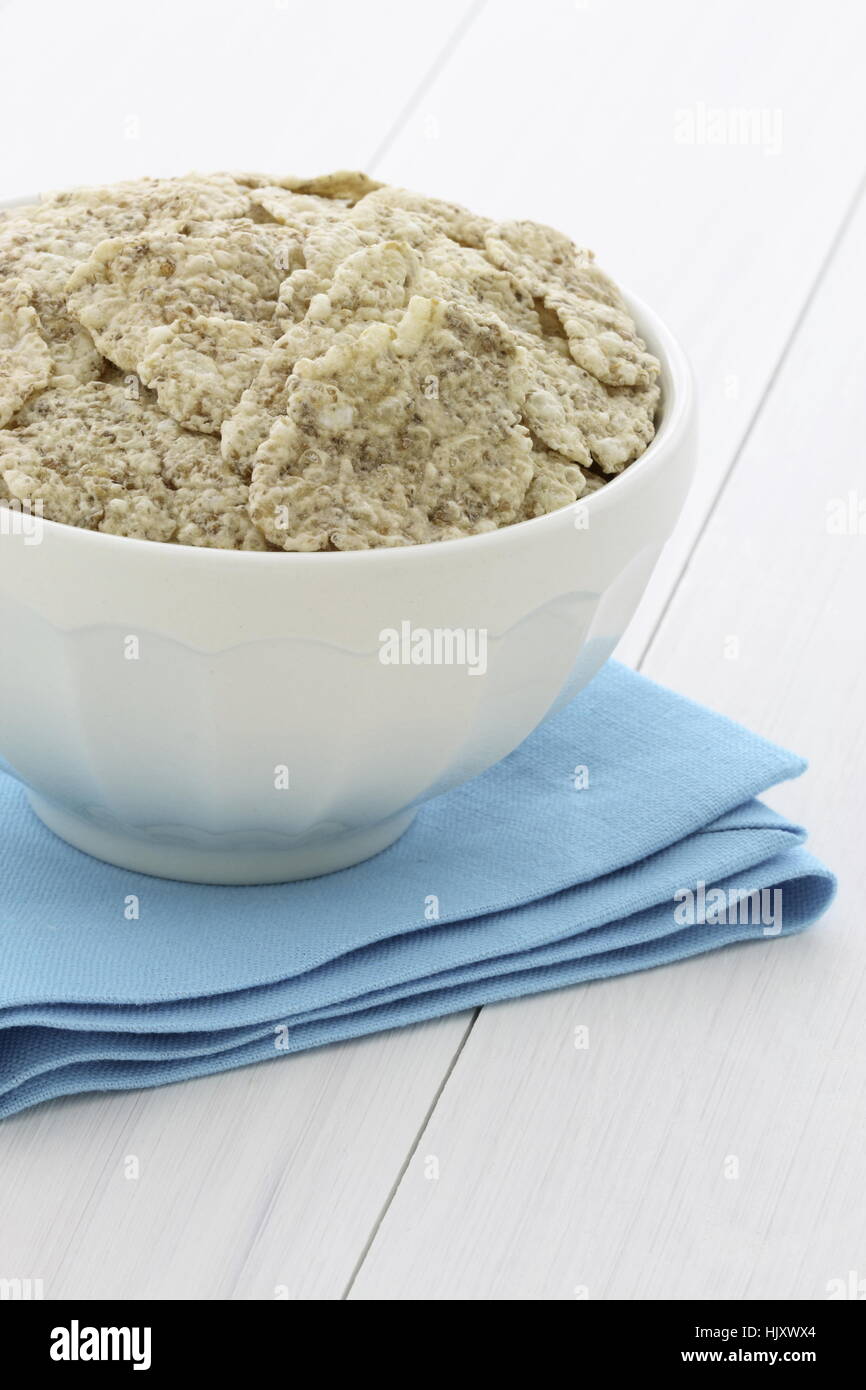 Delicious and nutritious lightly toasted breakfast cereal rice flakes ...