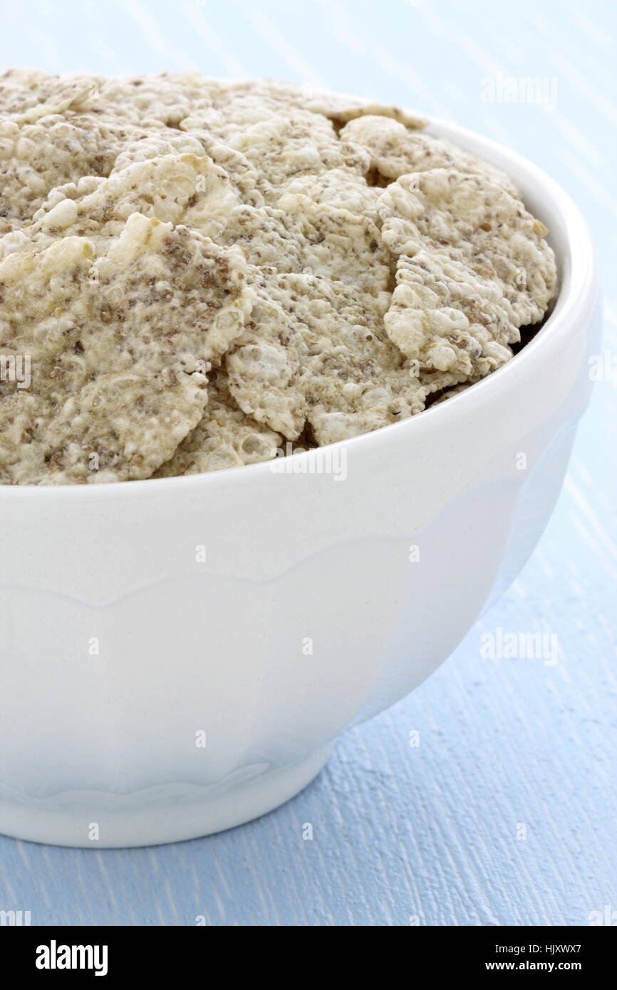 Delicious and nutritious lightly toasted breakfast cereal rice flakes ...