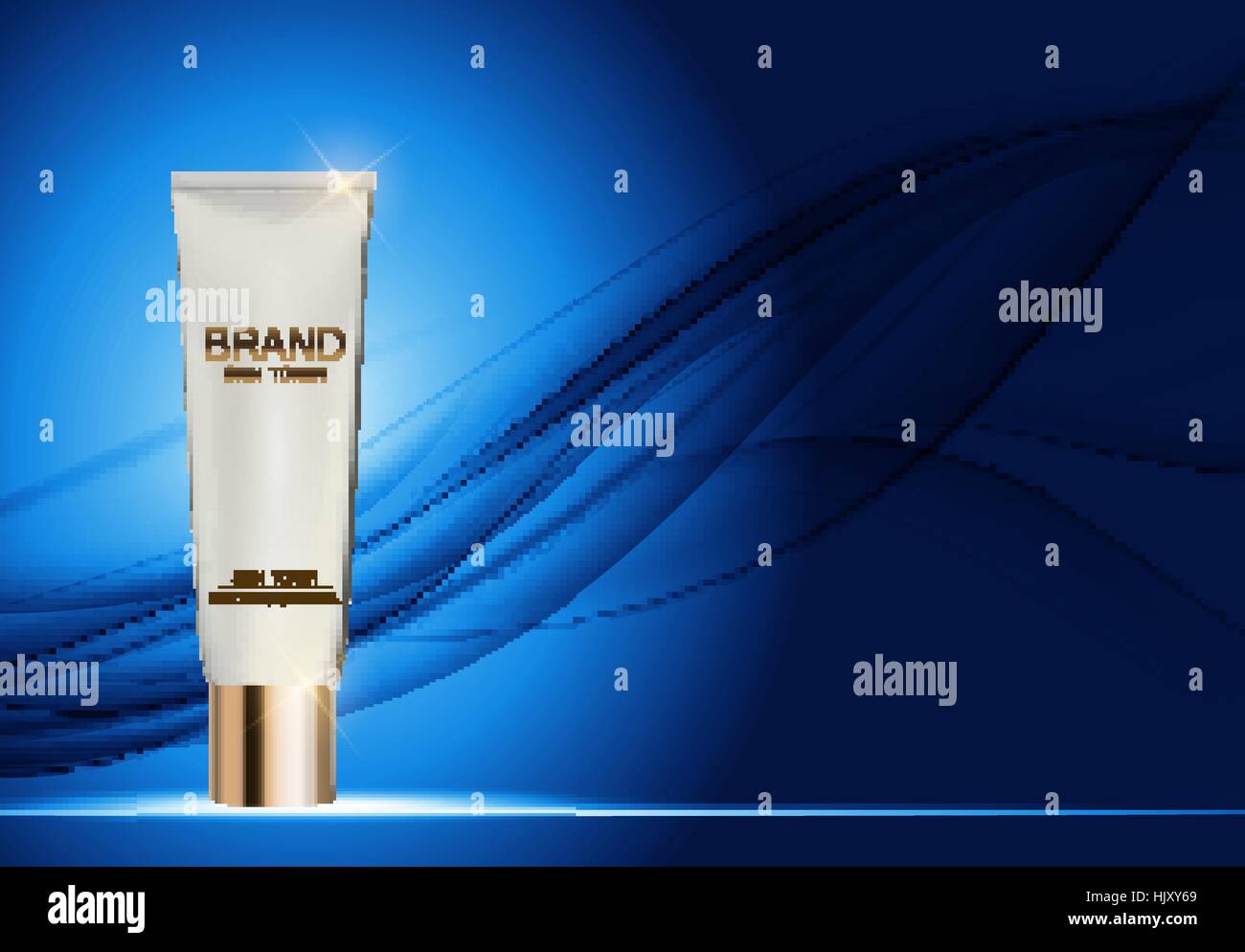 Skin Toner Bottle Tube Template for Ads or Magazine Background Stock ...