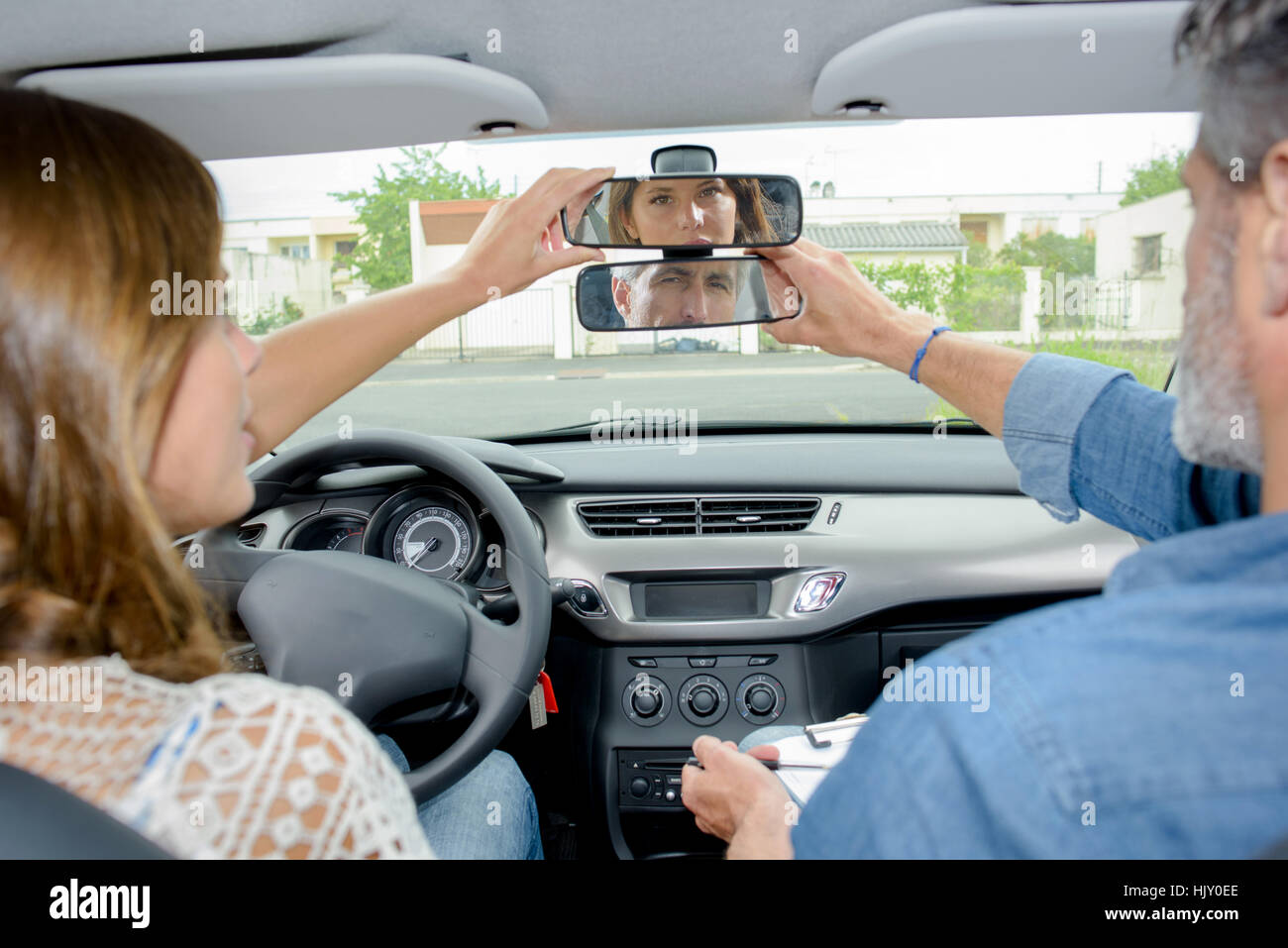 actual driving lesson Stock Photo - Alamy