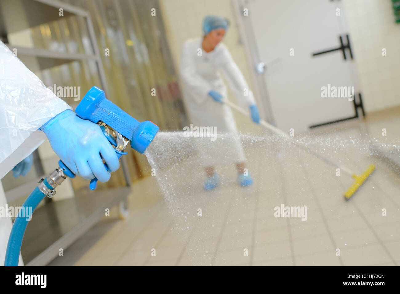 cleaning after work Stock Photo - Alamy