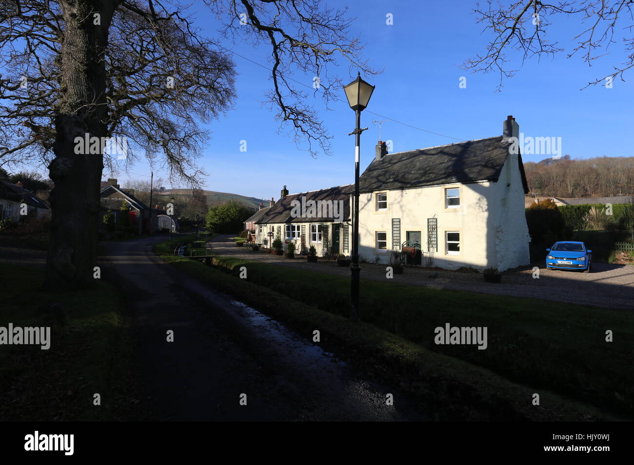Rait street scene Perthshire Scotland January 2017 Stock Photo - Alamy