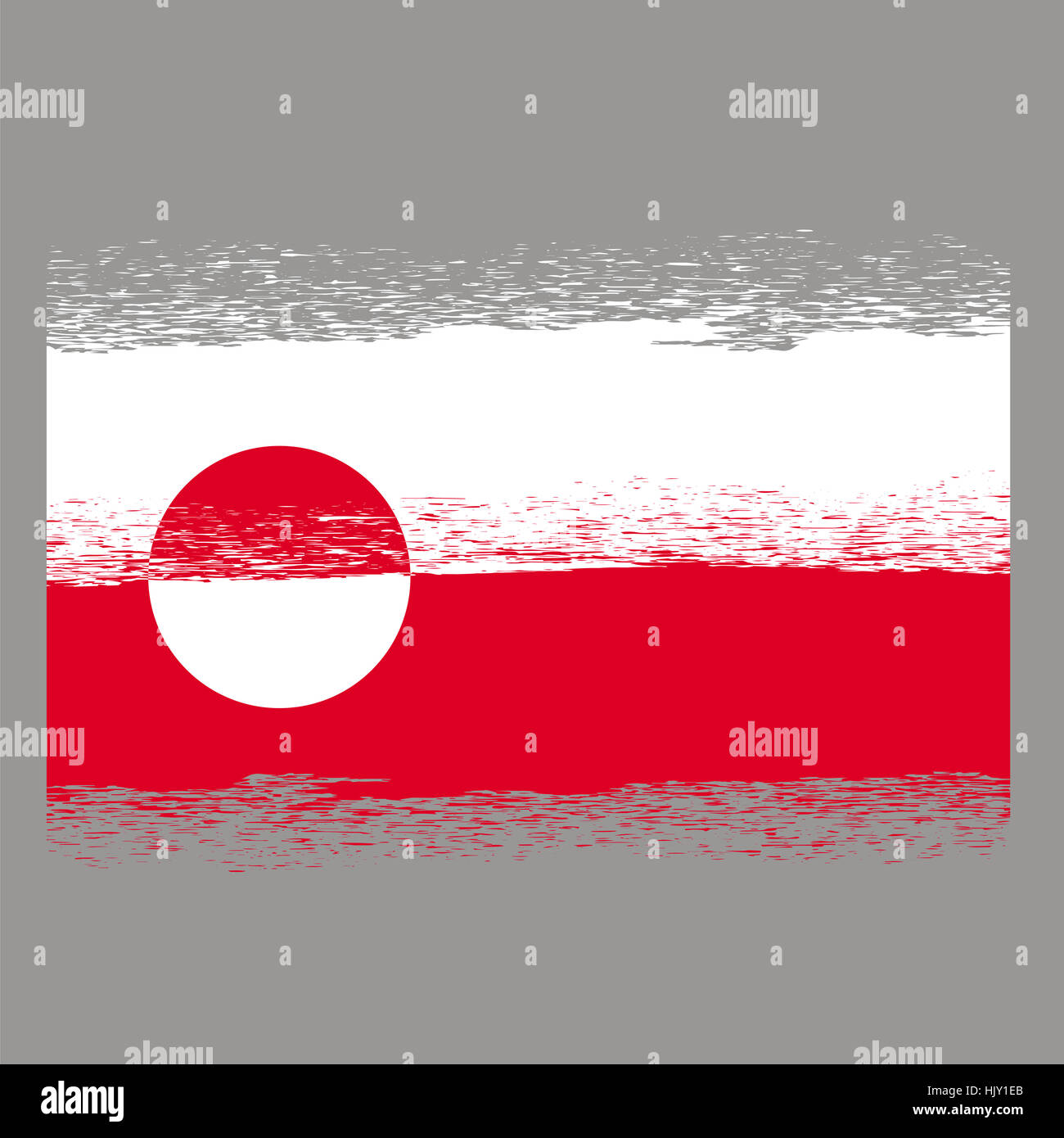 Greenland official flag hi-res stock photography and images - Alamy
