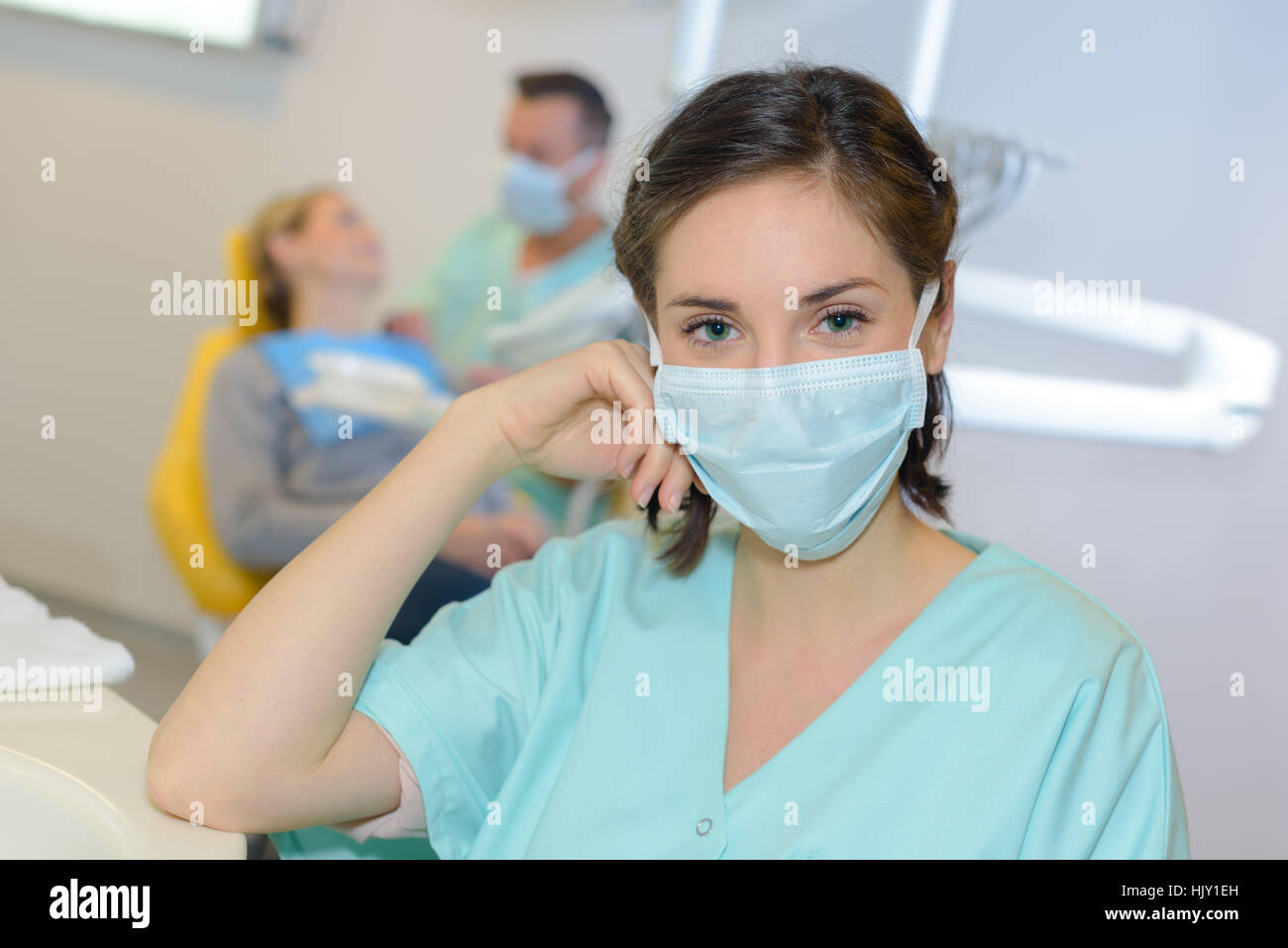 portrait of professional dentist at work Stock Photo - Alamy