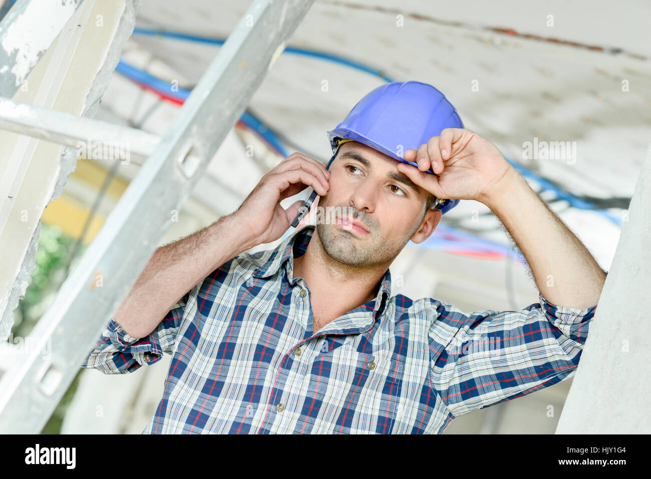 Telephone and ladder hi-res stock photography and images - Alamy