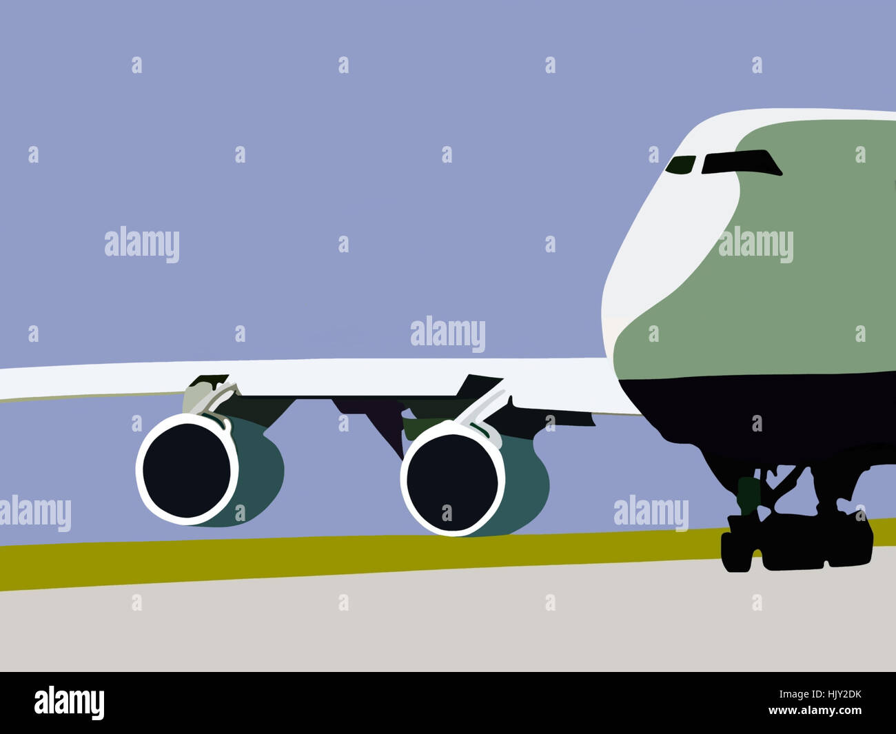 airplane on tarmac Stock Photo - Alamy