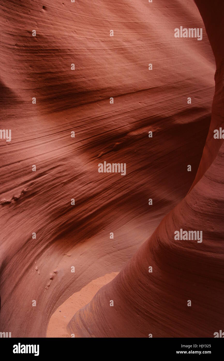 sandstone, ravine, arizona, washed out, waves, rock, america, sandstone ...