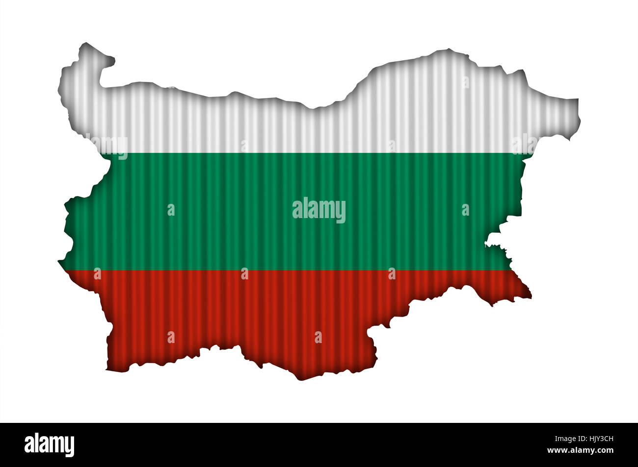 Bulgaria map outline hi-res stock photography and images - Alamy
